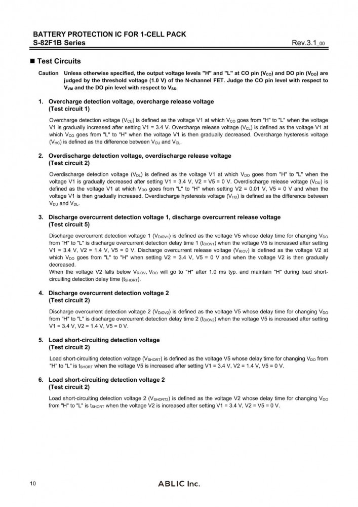 ABLIC S-82F1B datasheet page 10
