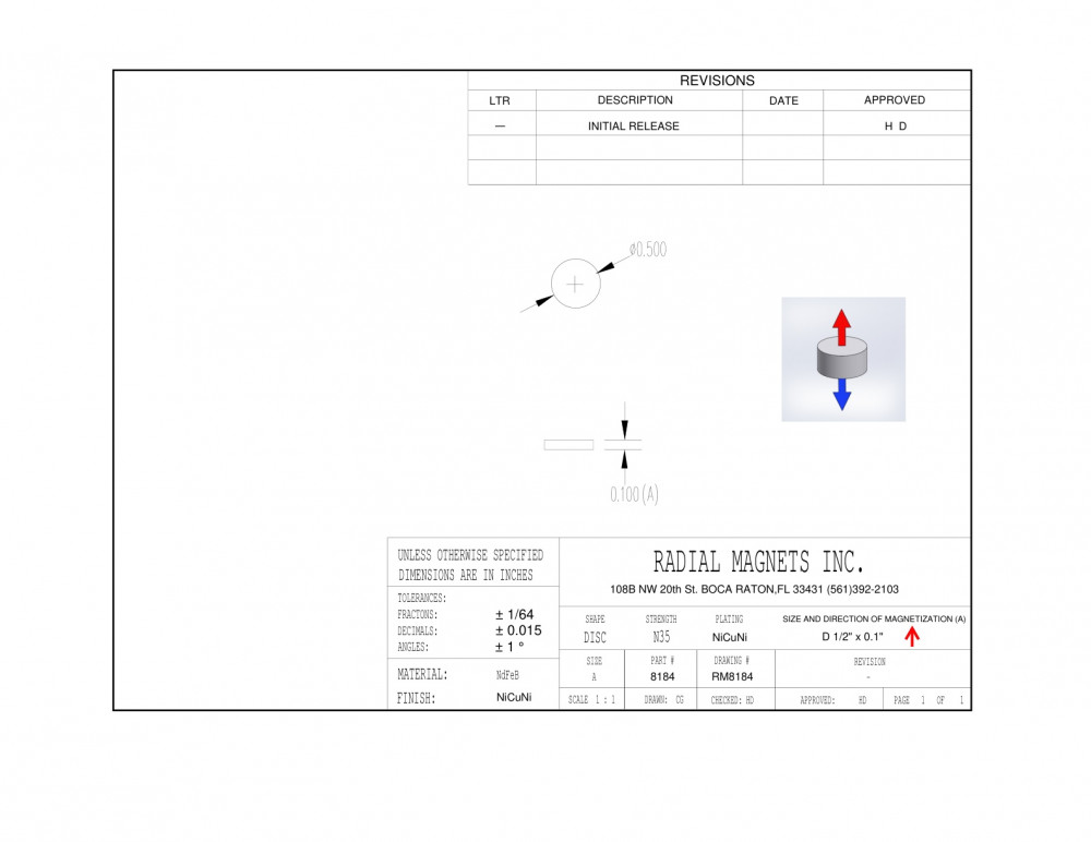 8184 RM8184 product drawing