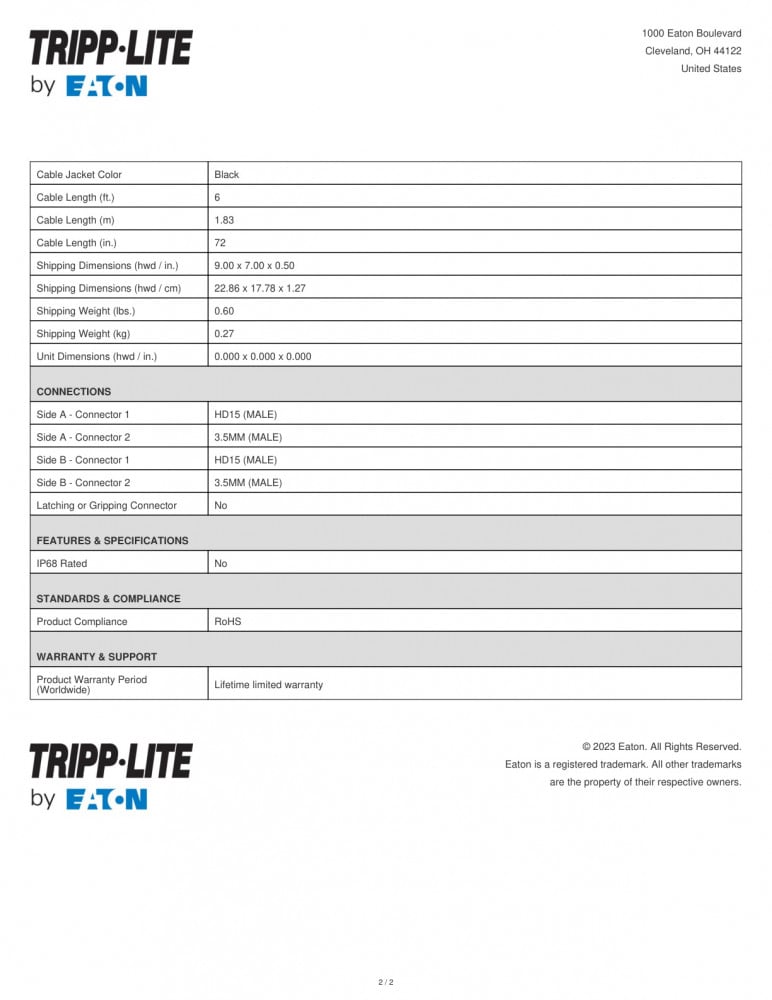 EATON P504-006 technical document page 2