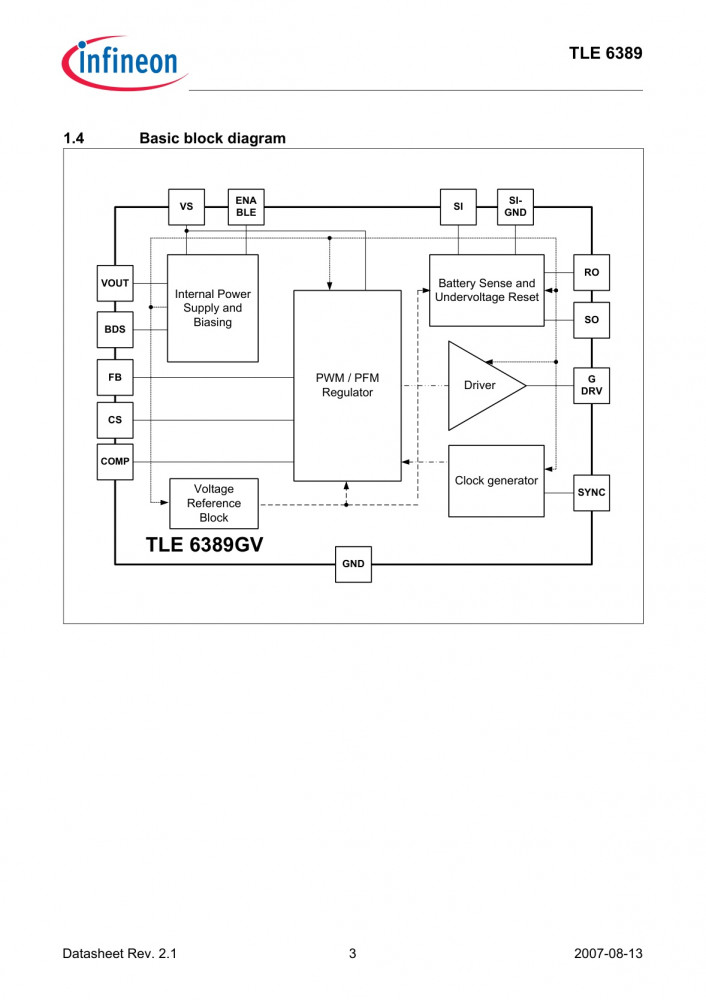 TLE6389-3GV50 datasheet page 3