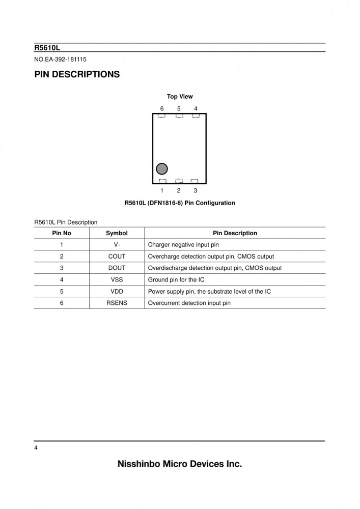 R5610L technical document page 4