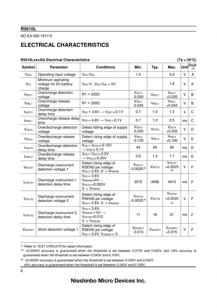 R5610L technical document page 6