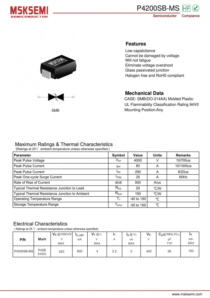 P4200SB-MS datasheet page 2