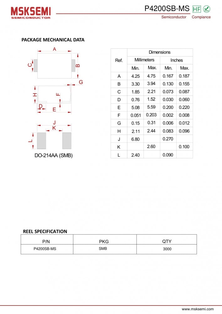 P4200SB-MS datasheet page 4
