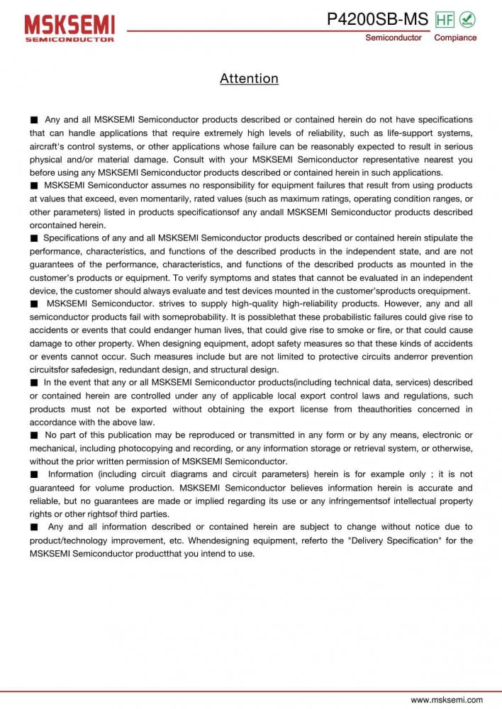 P4200SB-MS datasheet page 5