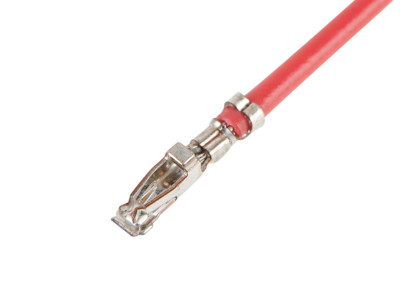 Pre-Crimped Lead Micro-Lock Plus 2.0 Female-to-Pigtail, Matte Tin (Sn) Plating, 75.00mm Length, 24 AWG, Red