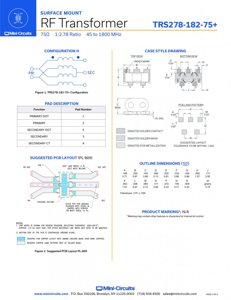TRS278-182-75+ technical document page 3