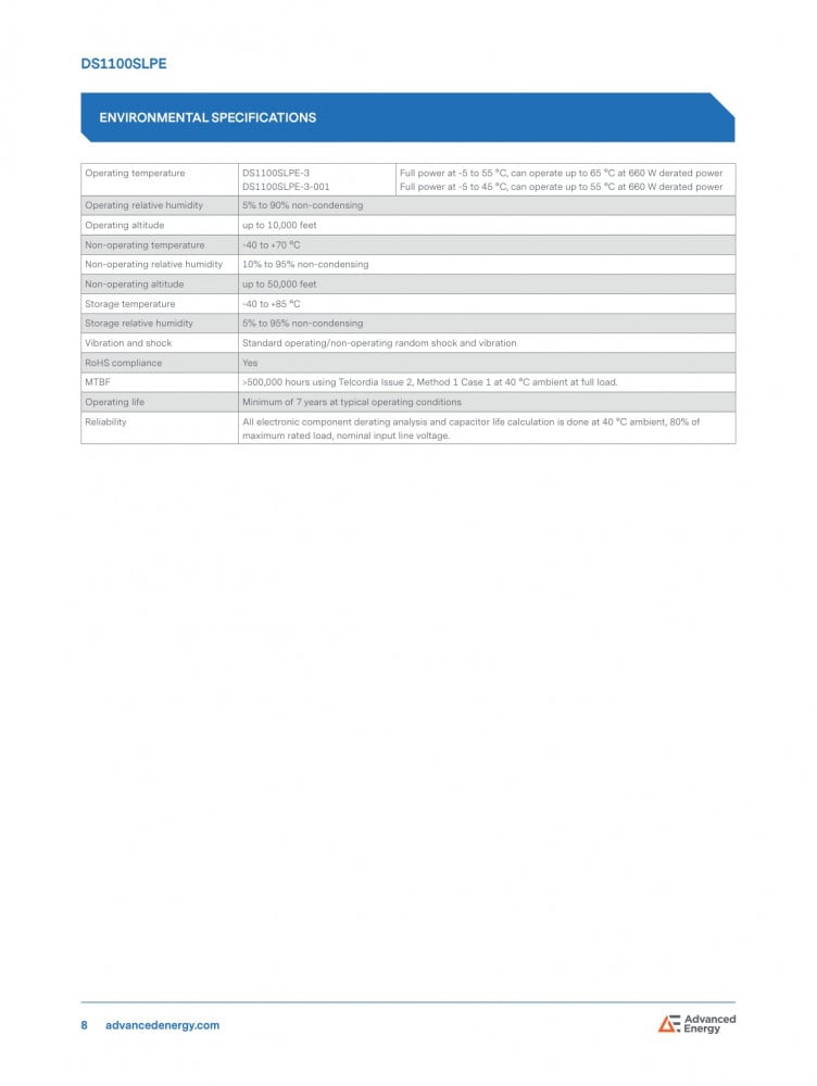 DS1100SLPE-3 datasheet page 8