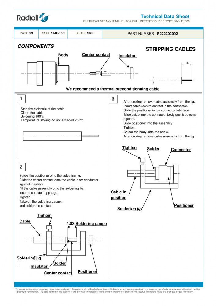 Radiall R222302002 product documentation, page 3
