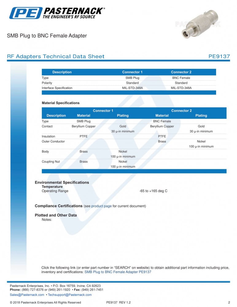 PE9137 technical document page 2