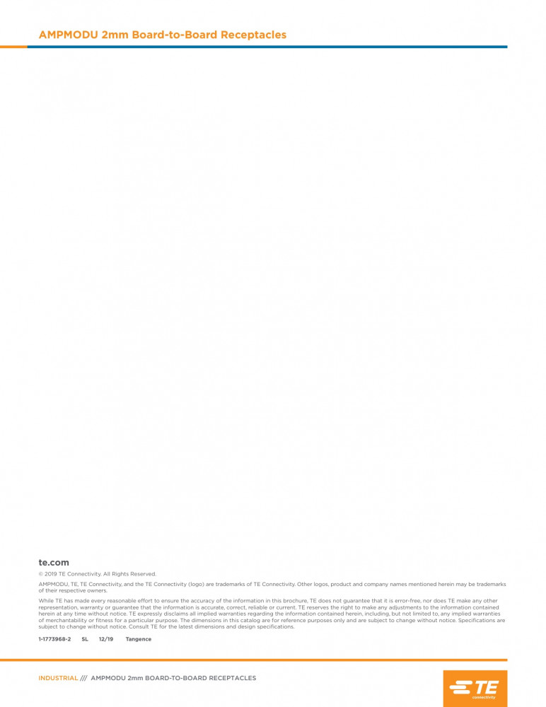 TE Connectivity AMPMODU 2mm receptacle document page 4