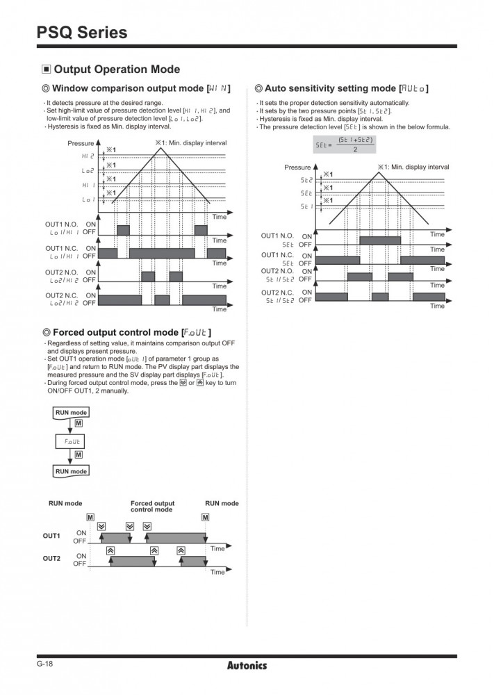 Autonics PSQ technical document page 10