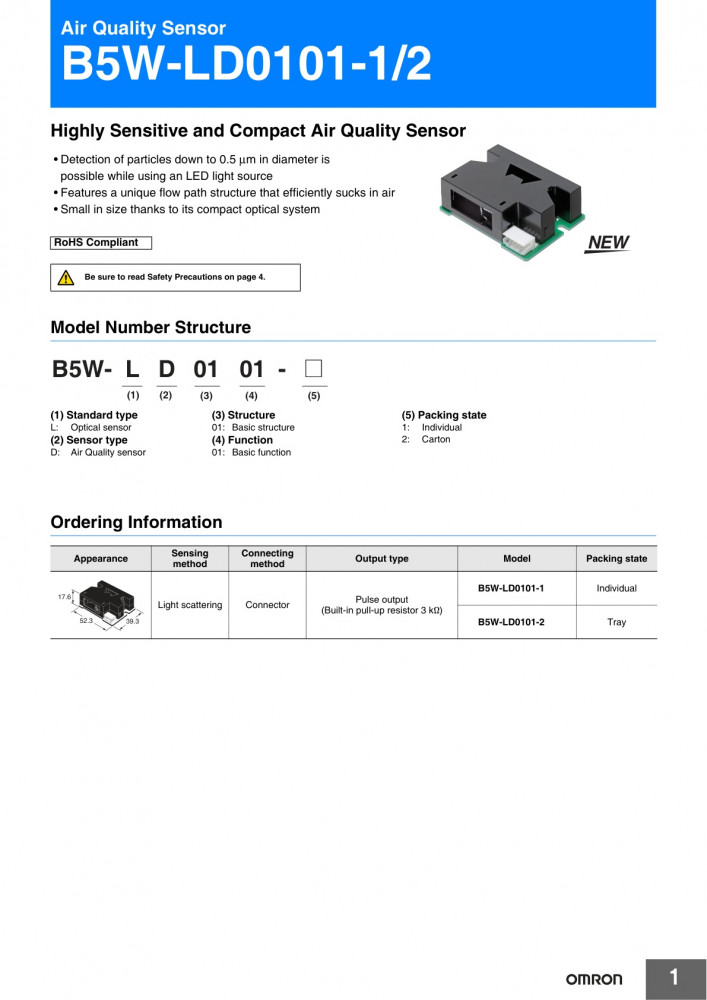 B5W-LD0101-2 technical document page 1