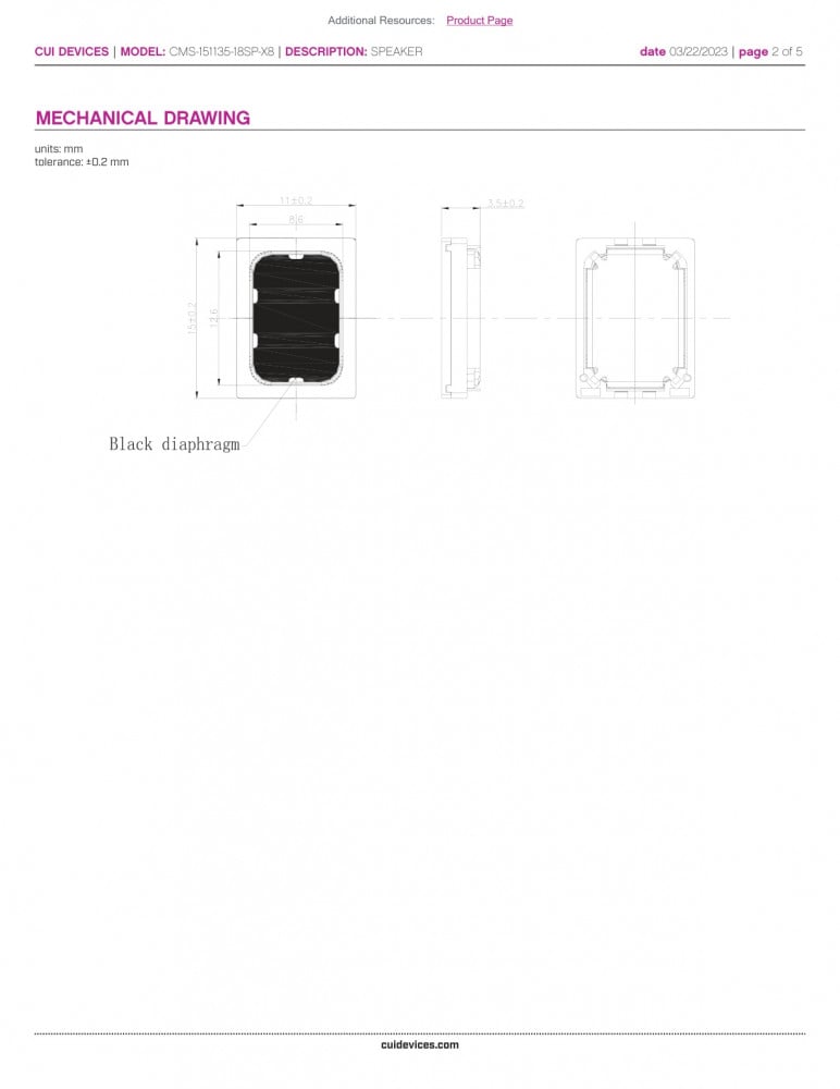 CMS-151135-18SP-X8 datasheet page 2