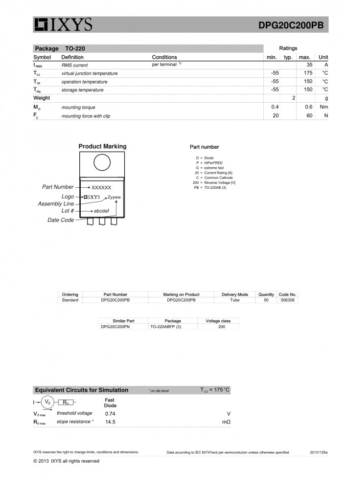 DPG20C200PB datasheet page 3