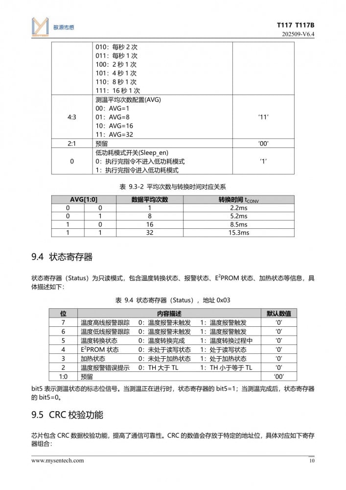 T117 datasheet page 10