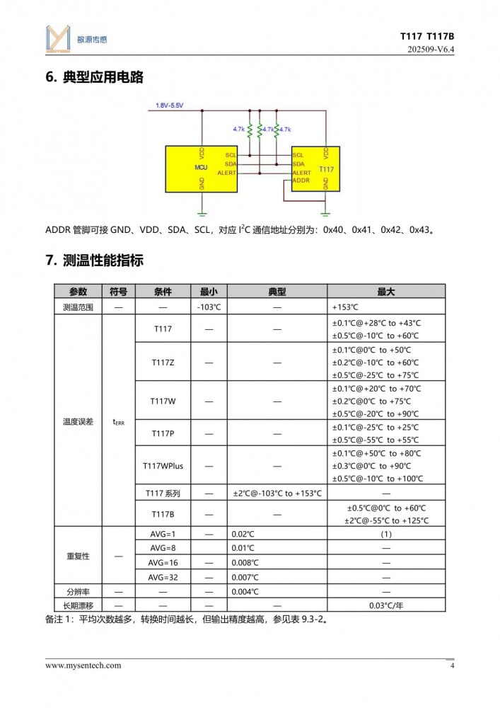 T117 datasheet page 4
