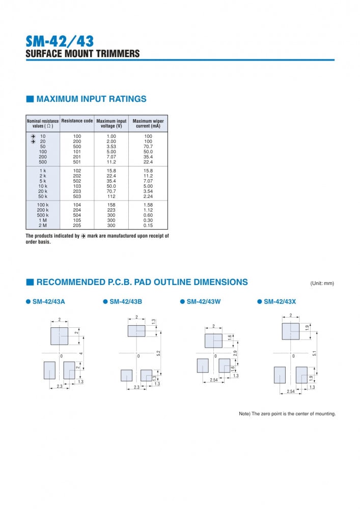Nidec SM-42TW503 datasheet page 3