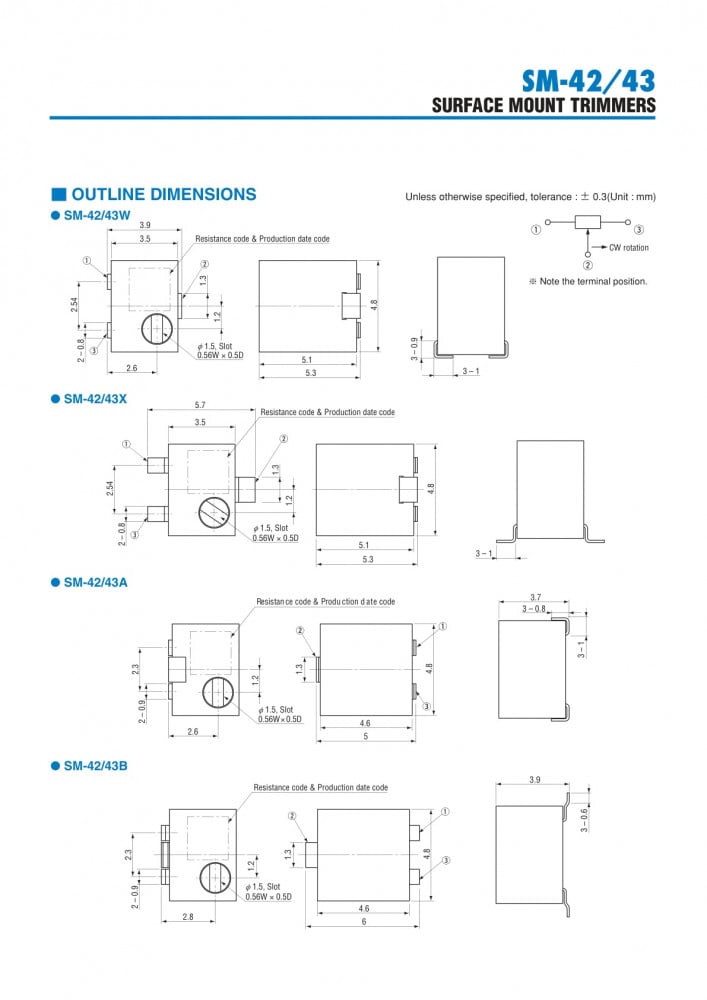 Nidec SM-42TW503 datasheet page 4