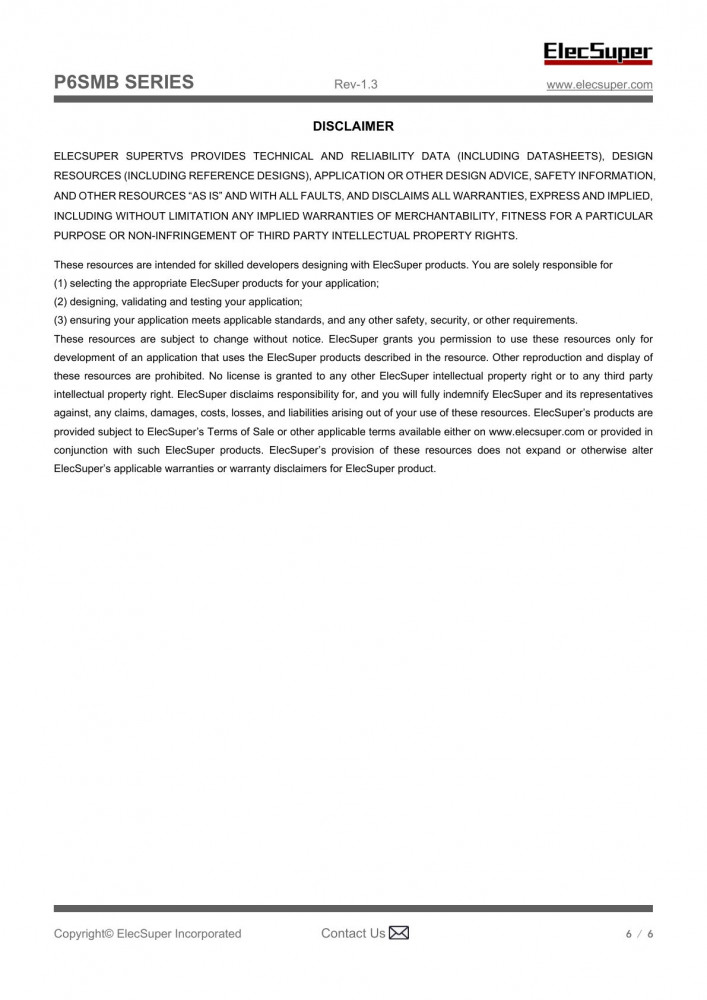 P6SMB series datasheet page 6