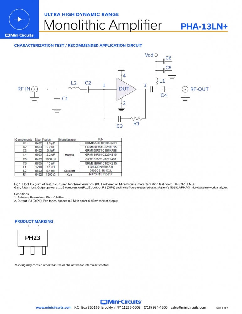 PHA-13LN+ datasheet page 4
