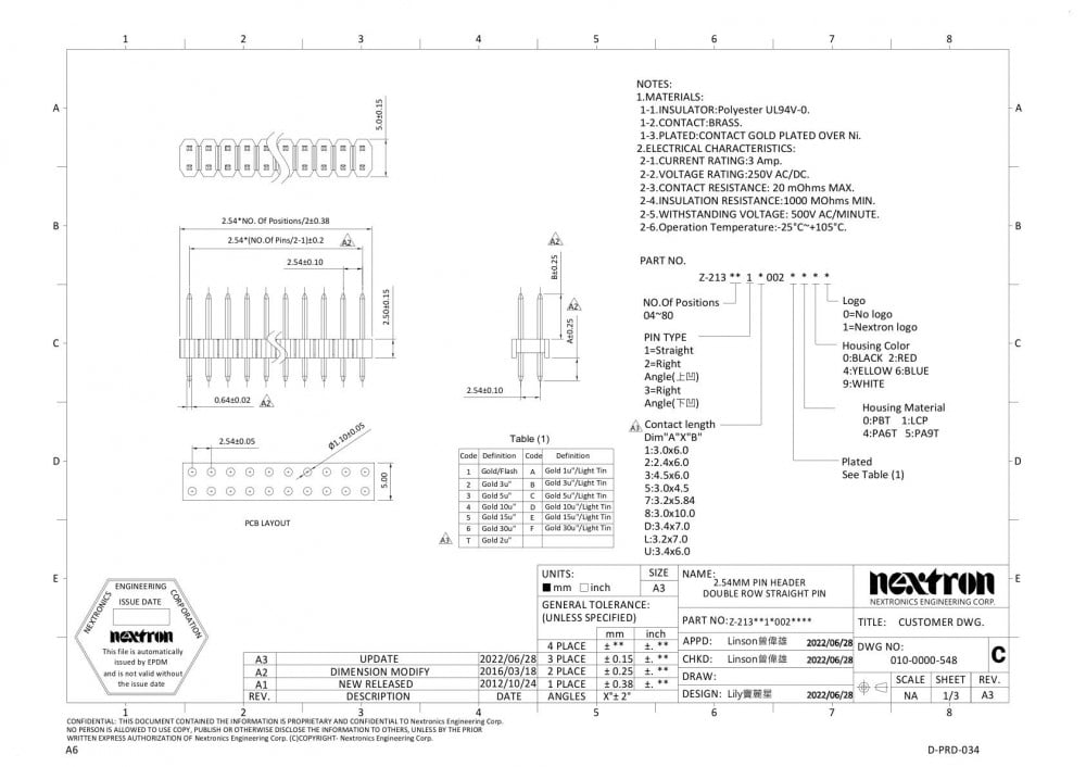Nextron 213-8021-4021-001 technical drawing page 1