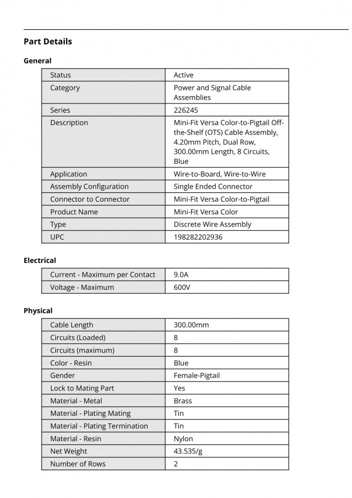 MOLEX 2262452083 technical document image 2