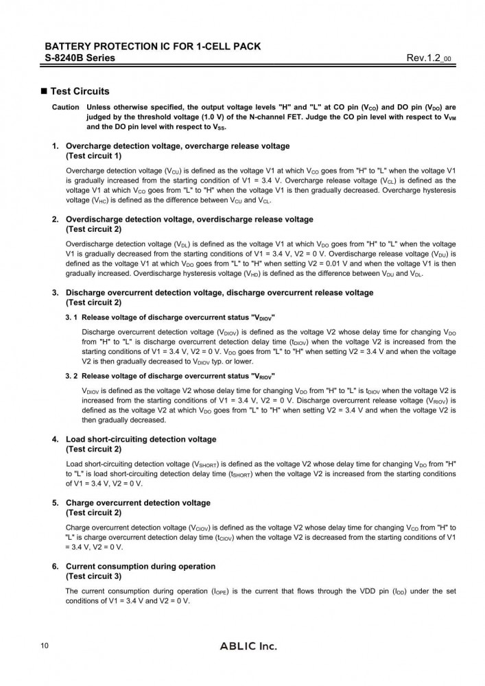 S-8240B datasheet page 10