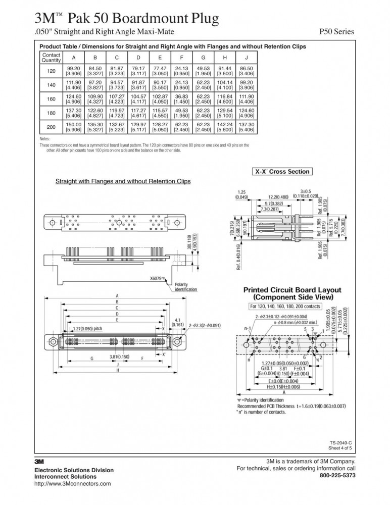 3M P50-050P-RR1-EA technical document page 4