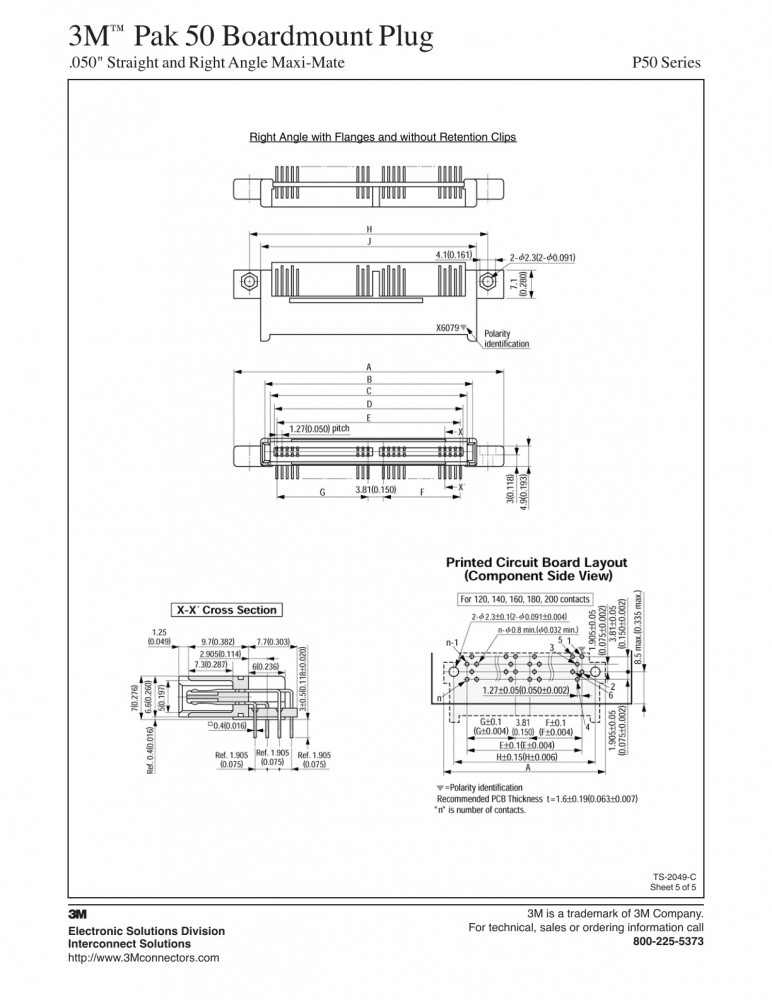 3M P50-050P-RR1-EA technical document page 5