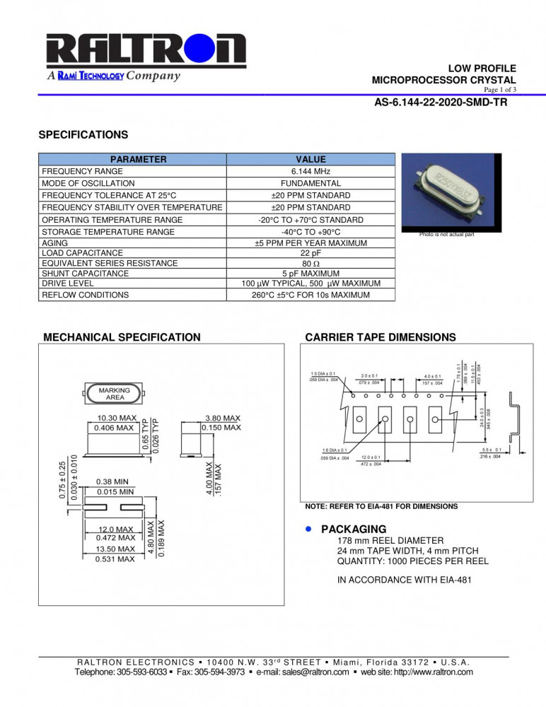 AS-6.144-22-2020-SMD-TR technical document page 1
