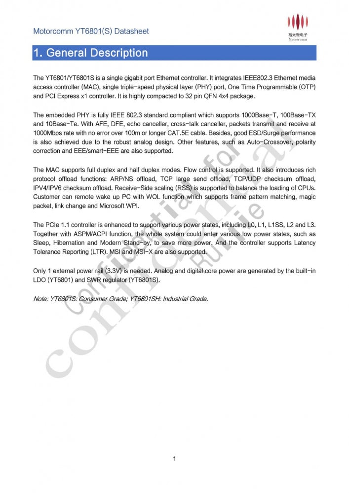 YT6801SH datasheet page 8