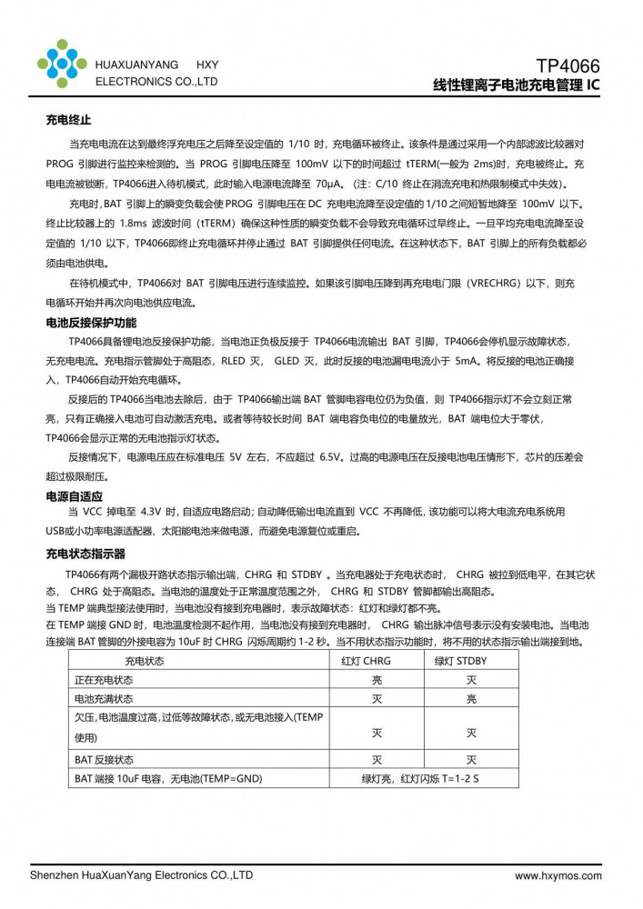 TP4066 datasheet page 7