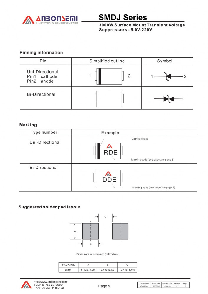 AnBon SMDJ series datasheet page 5
