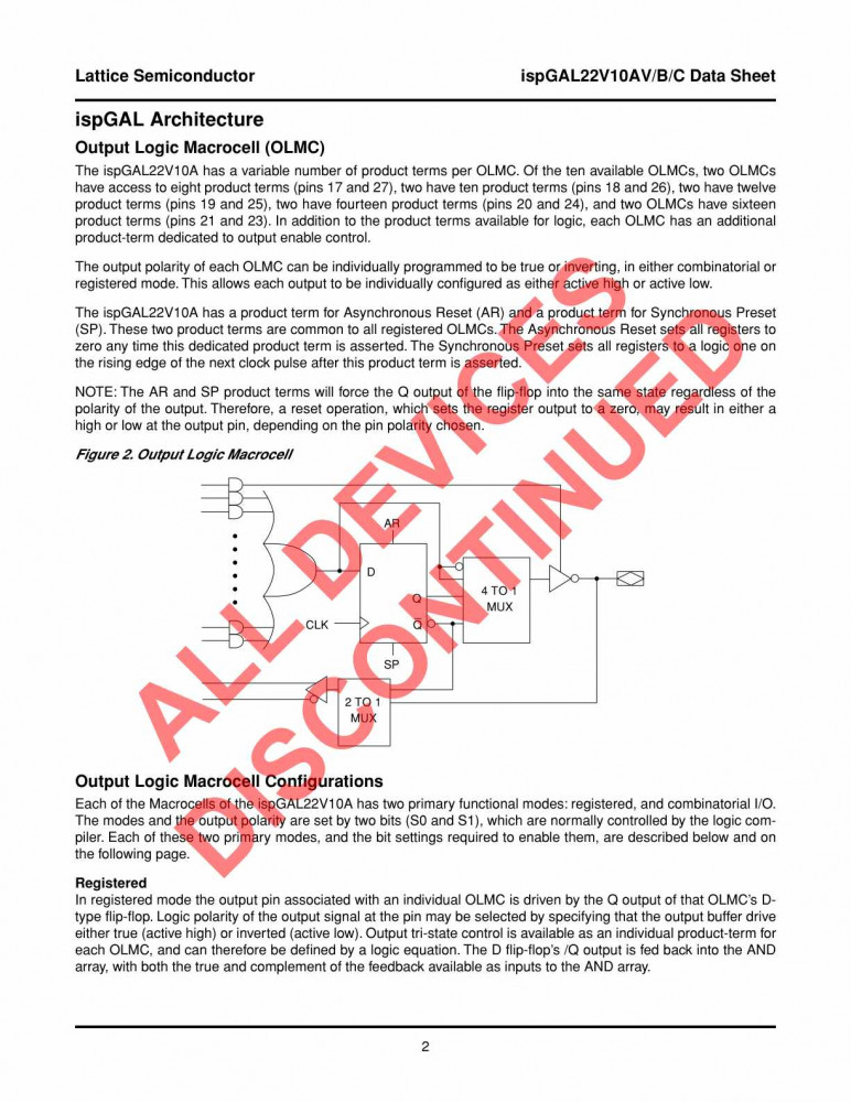 ISPGAL22V10AV-75LSN datasheet page 4