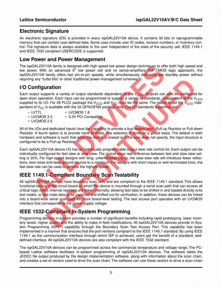 ISPGAL22V10AV-75LSN datasheet page 7