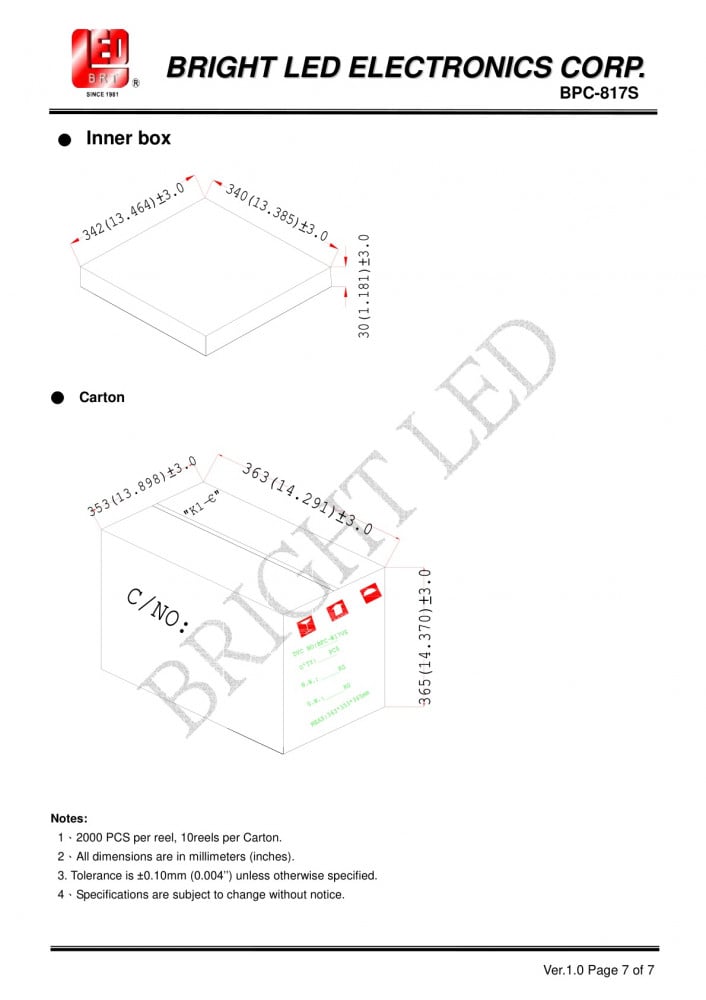 BPC-817SB datasheet page 8