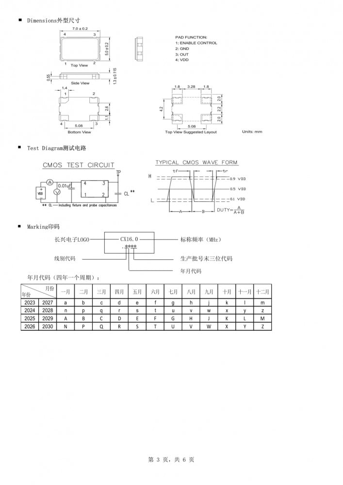 7ESC160C0033L datasheet page 3