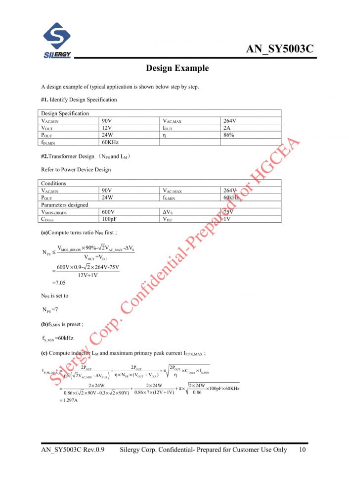 SY5003CABC datasheet page 10