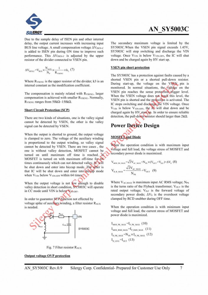 SY5003CABC datasheet page 7