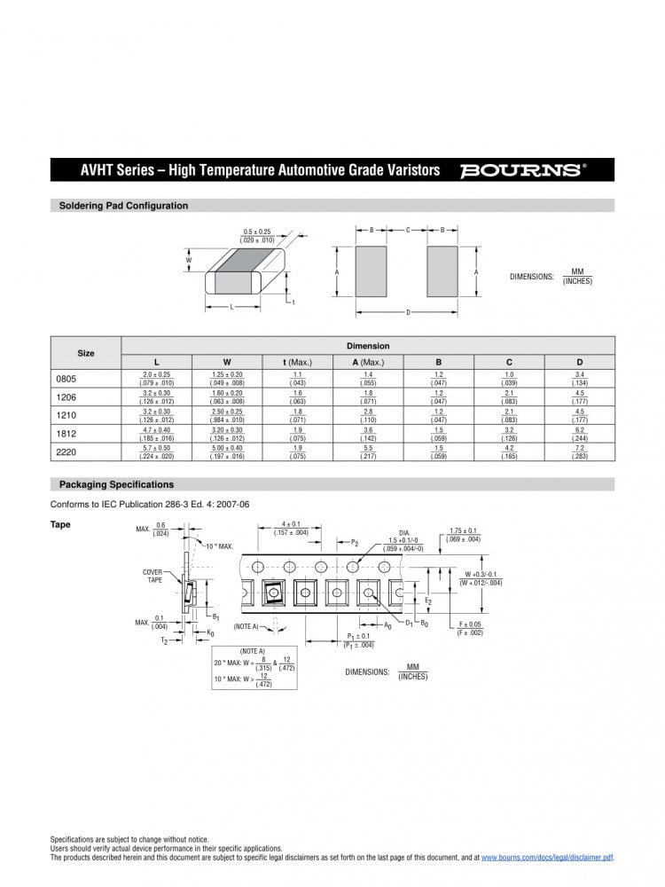 BOURNS AVHT datasheet page 8