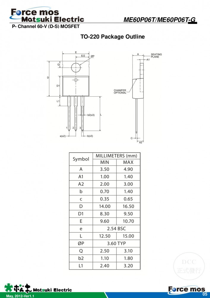ME60P06T datasheet page 5