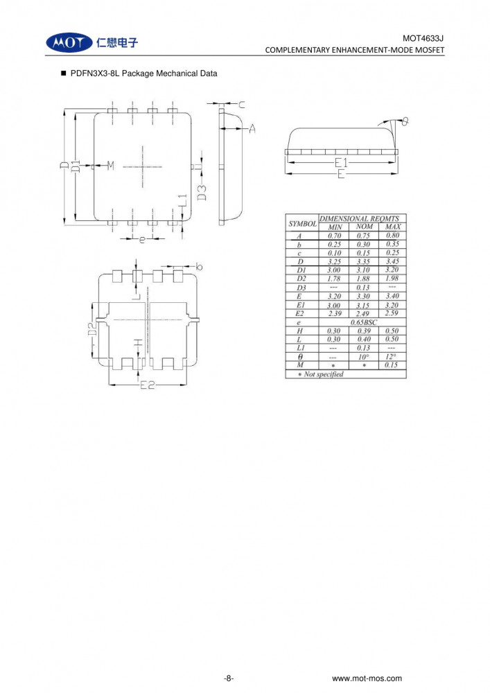 MOT4633J datasheet page 8
