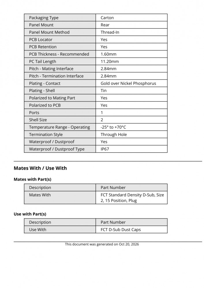 MOLEX 1727040052 technical document page 3