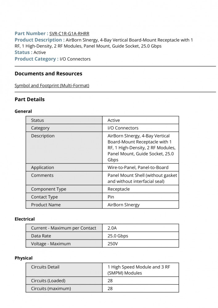 SVR-C1R-G1A-RHRR technical document page 1