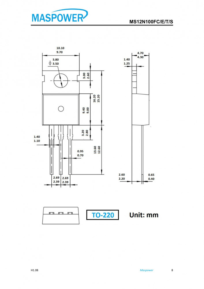 MS12N100FT datasheet page 8