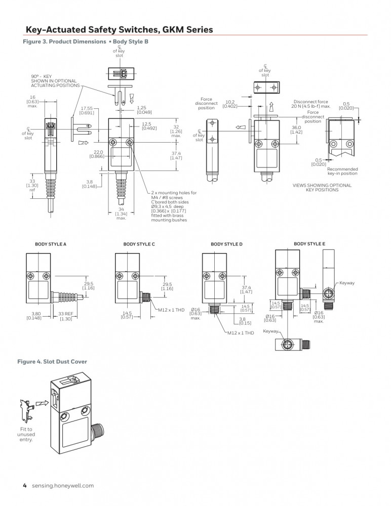Honeywell GKMB13 datasheet page 4