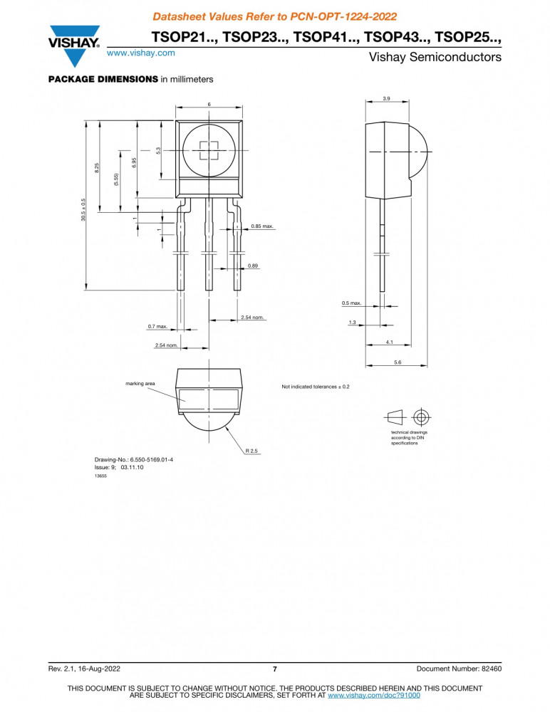TSOP4136 datasheet page 7
