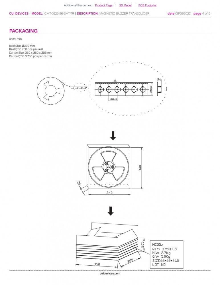 CMT-0926-86-SMT-TR datasheet page 4
