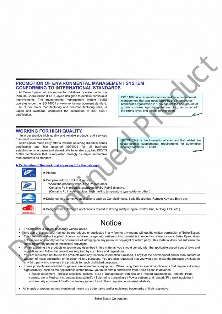 EPSON FS-335 SAW resonator technical document page 2